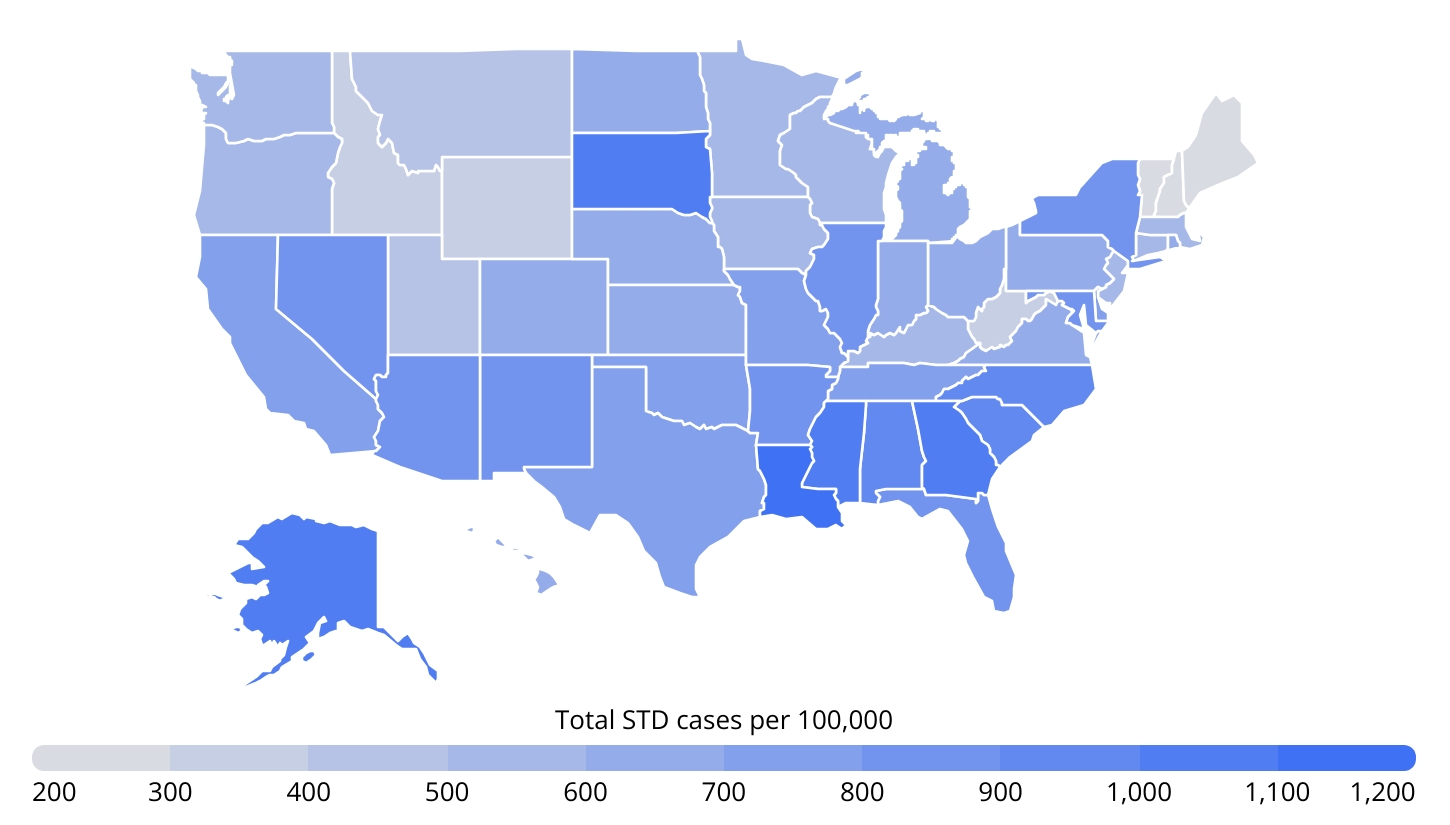U.S. States & Counties With the Highest STD Rates